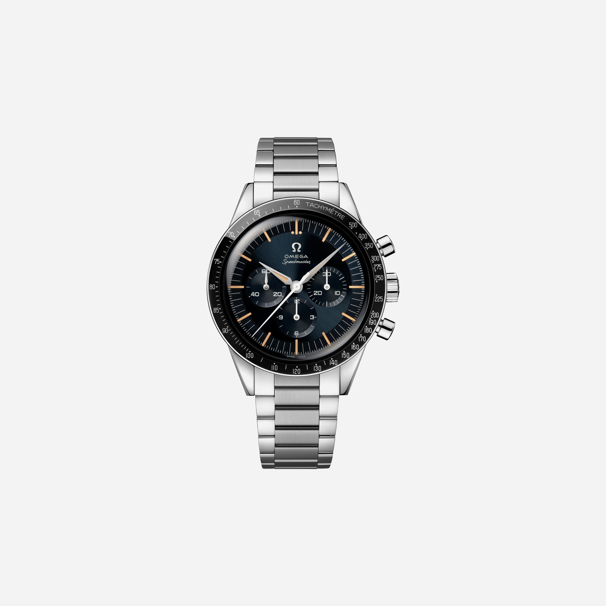 Omega Speedmaster First Omega In Space Dark Blue Dial Steel Strap Watc ...