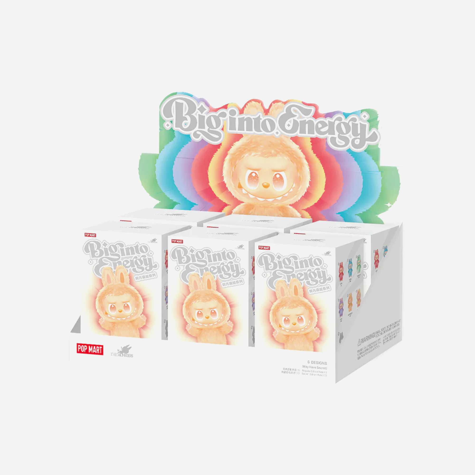 Pop Mart Labubu The Monsters Big Into Energy Series Vinyl Plush Pendan ...