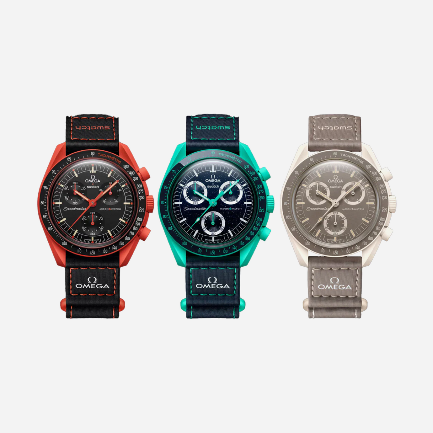 Swatch X Omega Bioceramic Moonswatch Mission To Earth Set Of 3 – The ...